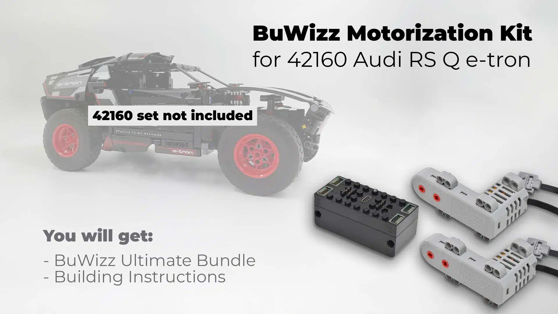 BuWizz Motorization Kit for 42160 LEGO® Technic™ Audi RS Q e-tron ...